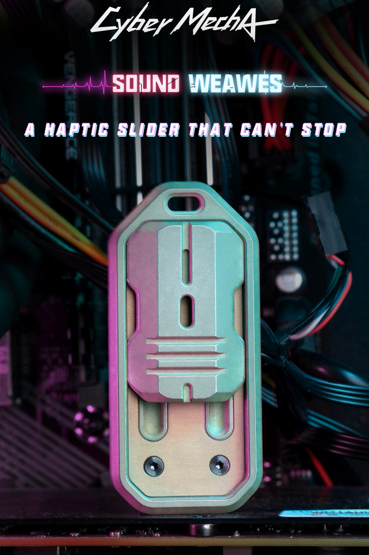 Sound waves Haptic slider black Coating Titanium Version – TIGIRD